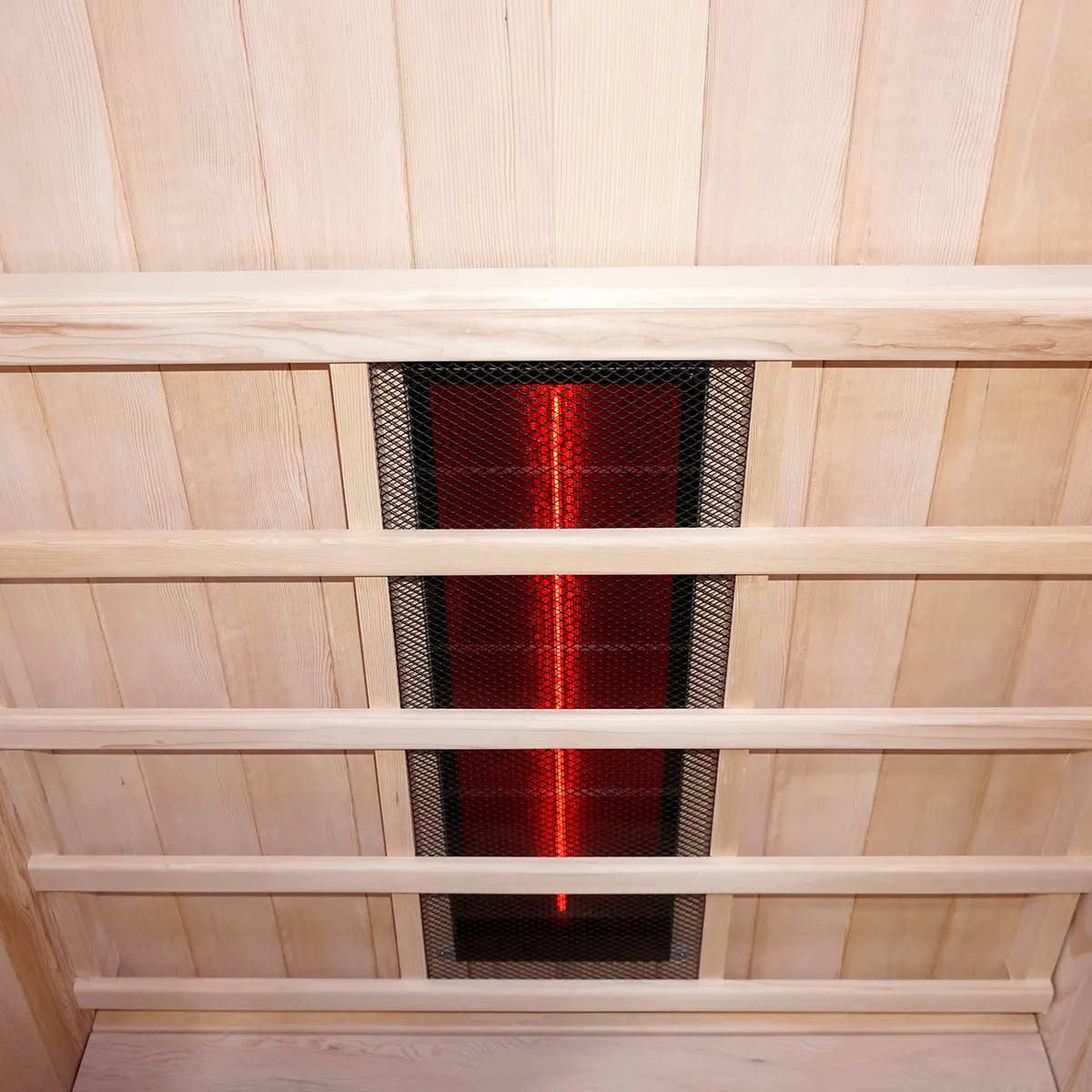 Infrarotkabine mit Vollspektrumstrahlern für eine Person (Modell 2025 in Hemlock)